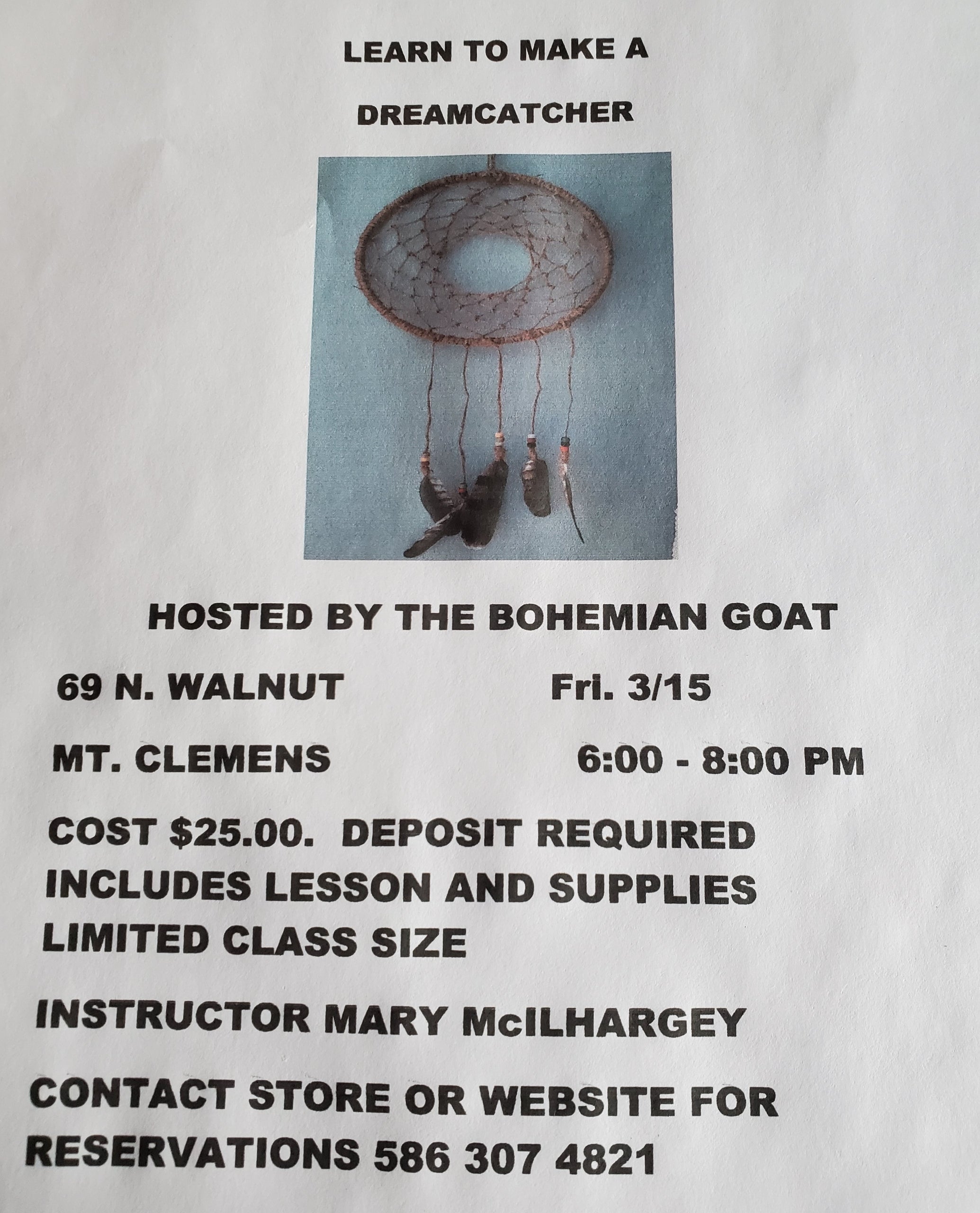 Classes – The Bohemian Goat